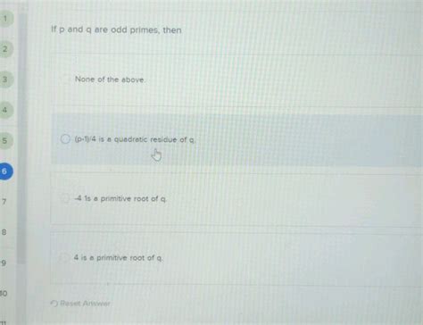 If P And Q Are Odd Primes Then None Of StudyX