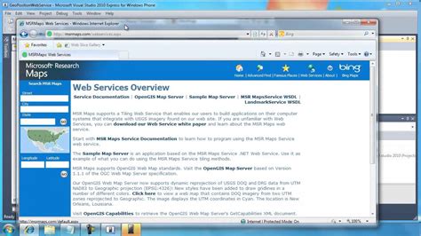 Geoposition Webservice Call In Windows Phone 75 Youtube