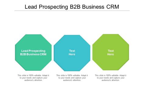 Lead Prospecting B2b Business Crm Ppt Powerpoint Presentation Slides Ideas Cpb Presentation