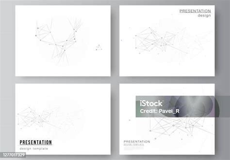 프리젠 테이션의 벡터 레이아웃은 디자인 비즈니스 템플릿 프리젠 테이션 브로셔템플릿 브로셔 커버 보고서 회색 기술 배경과 연결