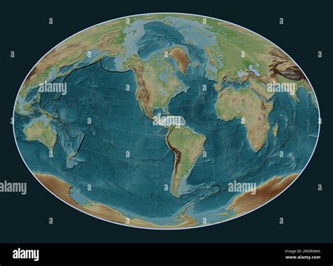 Caribbean Tectonic Plate On The Wiki Style Elevation Map In The Fahey Oblique Projection