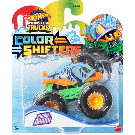 Mattel Hot Wheels Monster Trucks Color Shifters Piran Ahhh Vehicle