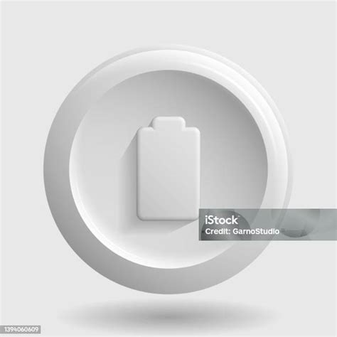 배터리 충전 아이콘입니다 총 흰색 3d 앱 버튼 가득 찬에 대한 스톡 벡터 아트 및 기타 이미지 가득 찬 원기둥 0명 Istock