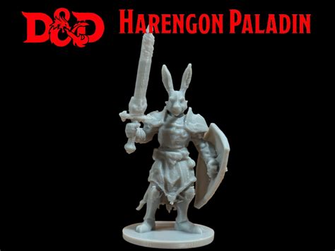 Dnd Harengon Paladin Miniature By Mikegyvermakerworld Download Free 3d