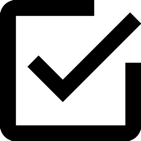 Checkbox Marked Outline Icon Svg Png Free Download
