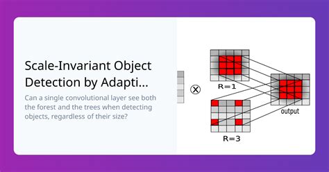 Scale Invariant Object Detection By Adaptive Convolution With Unified
