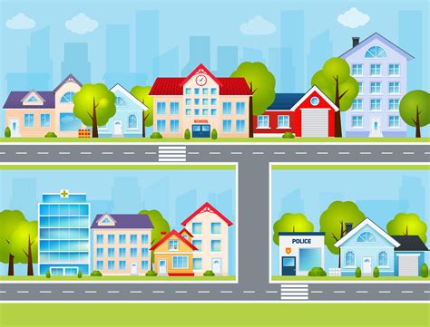 Places In Town Clip Art