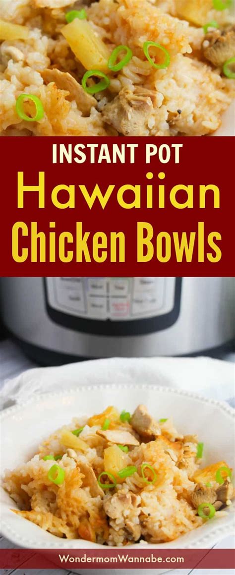 These Instant Pot Hawaiian Chicken Bowls Are Filled With Deliciously