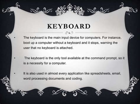 Basic Input Output Device Presentation Ppt