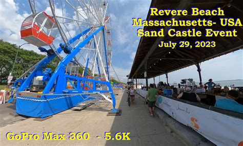 Revere Beach Ma Usa Sand Castle Event Souvenir Vendors Gopro Max 360