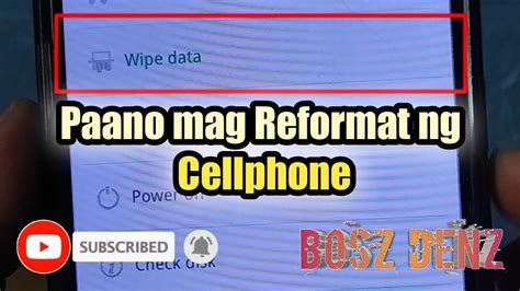 Paano Mag Reformat Ng Cellphone Tips And Tutorial Youtube