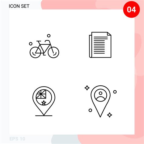 Vector Pack Of Icons In Line Style Creative Outline Pack Isolated On White Background For Web