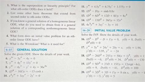 Solved 1 What Is The Superposition Or Linearity Principle