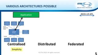 Session ETSI ISG CIM EG U NGSI LD Overview And Status Final Mike Fischer Pdf