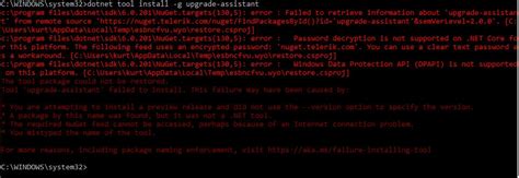 Dotnet Sdk 6 0 201 Upgrade Assistant Error Issue 1073 Dotnet Upgrade Assistant GitHub