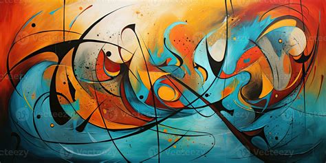 Ai Generated Ai Generative Abstract Geometric Pattern Art Background Many Colors And Shapes