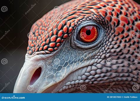 A Close Up Of A Red Eye Of A Bird Stock Image Image Of Reptile