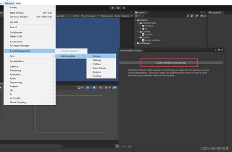 unity addressables资源管理 安装和使用本地加载 addressables根据group选择加载方式 csdn博客