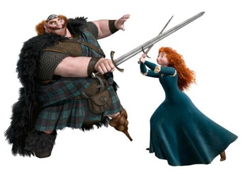 King Fergus And Princess Merida ~ Brave 2012 Disney Princess Tattoo