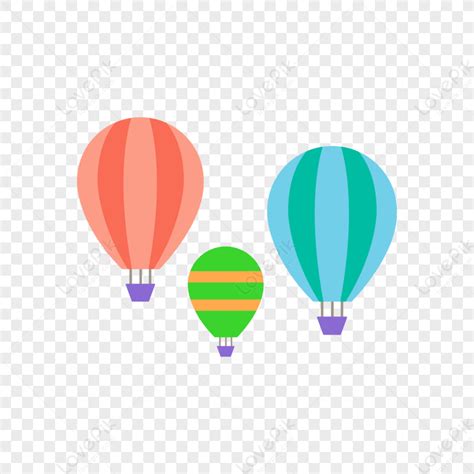 다채로운 열기구 Png 일러스트 무료 다운로드 Lovepik
