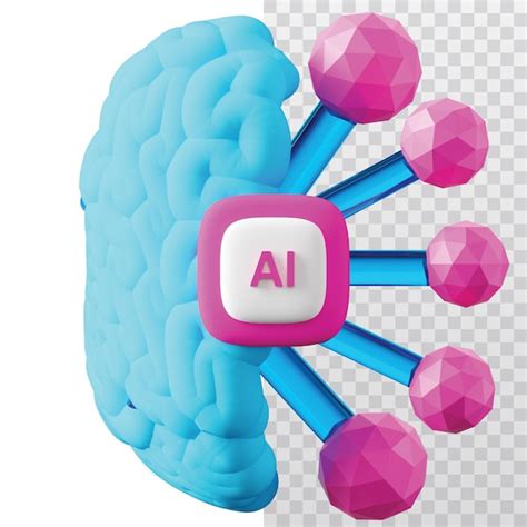 Premium Psd 3d Icon Artificial Intelligence Illustration