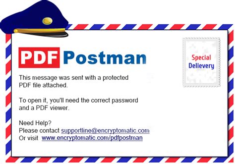 PDF Postman Outlook E Mail Encryption Add On