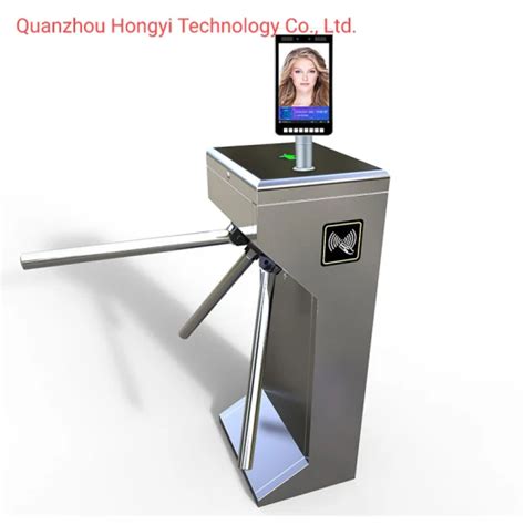Face Recognition Temperature Detection Turnstile Rfid Reader Swing