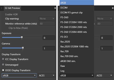 Ocio Config Loaded But Still Greyed Out In 32bit Preview Desktop
