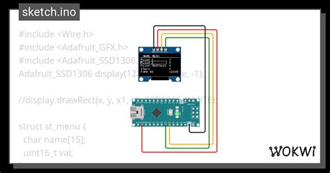 Testdisp1306 Menu Wokwi Esp32 Stm32 Arduino Simulator