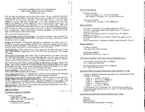 Sencore Ps148 5inch Oscilloscope Vectorscope Sm Service Manual Download Schematics Eeprom