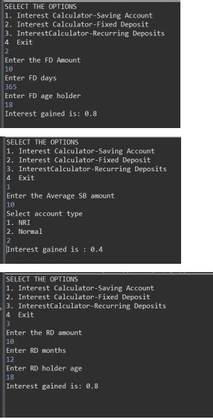 Java Program To Calculate Interest For Fds Rds Using Inheritance Geeksforgeeks
