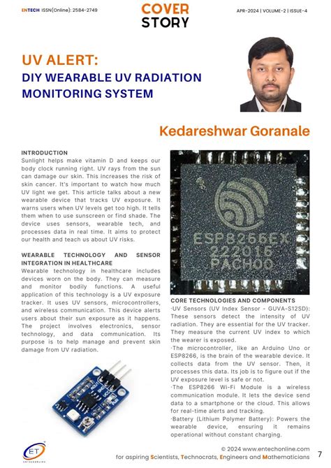 UV Alert DIY WEARABLE UV RADIATION MONITORING SYSTEM