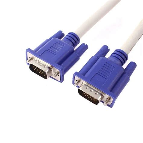 Vga Monitor Cable Male To Male 1080p High Resolution Cord For Pc