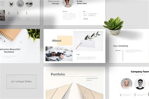 Project Portfolio Powerpoint Template Free