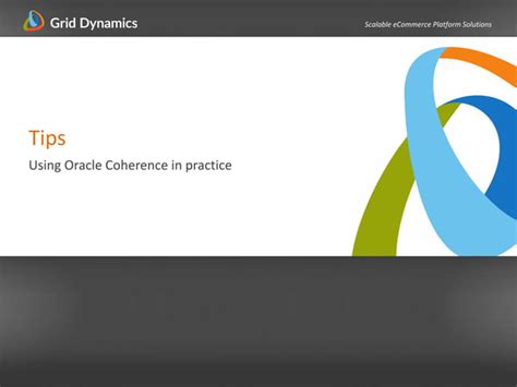 In Memory Data Grids Essentials Oracle Coherence Ppt
