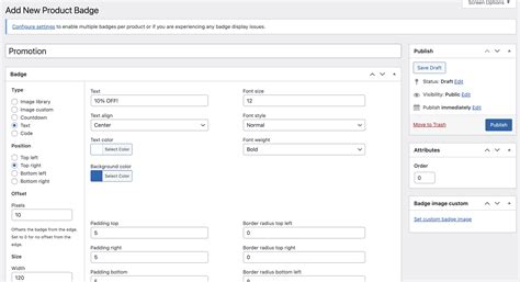 Product Badges Documentation Woocommerce