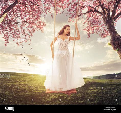 Tree Swing And Women Hi Res Stock Photography And Images Alamy