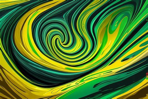 Premium Ai Image Light Green Yellow Vector Texture With Wry Lines Abstract Illustration With