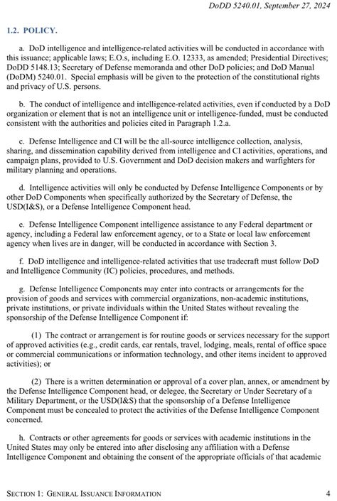 The Dod Quietly Reissues Dod Directive 524001 Expanding The Use Of
