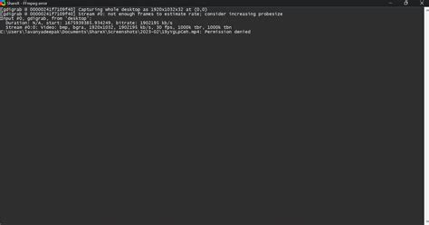 Screen Recording  Fails With A Weird Error Message · Issue 6749