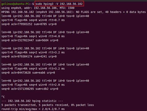 15 Hping3 Command Examples In Linux Cheat Sheet Golinuxcloud