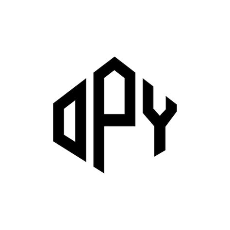 Premium Vector Opy Letter Logo Design With Polygon Shape Opy Polygon And Cube Shape Logo