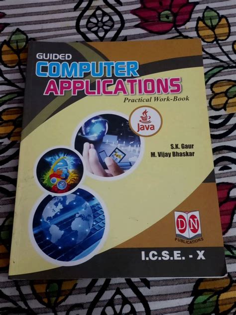 Textbooks Guided Computer Application Practical Work Book Class 10th