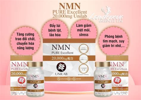 Set 2 Lọ Nmn Pure Excellent 20 000mg Unilab Của Nhật Bản Eva