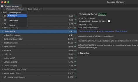 Unity 3d Cant See Cinemachine In C Script Better Coding
