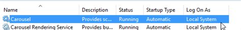 Carousel 7 Services Stopped Carousel 7 Support Center