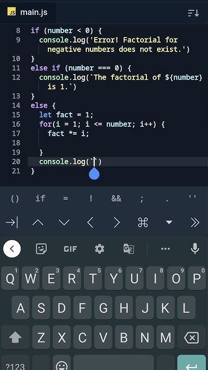 javascript program to find factorial of a number youtube