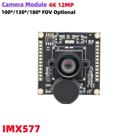 IMX577 Sensor 12MP 4K Wide Angle 130Degree Micro Mini USB Camera Module Built In Microphone For Png