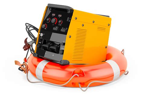 구명벨트가 있는 멀티 공정 용접기 기계 흰색 배경에서 격리된 3d 렌더링 3차원 형태에 대한 스톡 사진 및 기타 이미지 3차원 형태 개념 개념과 주제 Istock