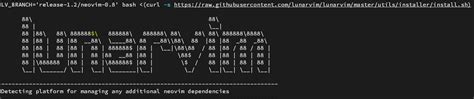 Error While Lunarvim Installation Unknown Flag U Read Workaround At The Top Of The Issue